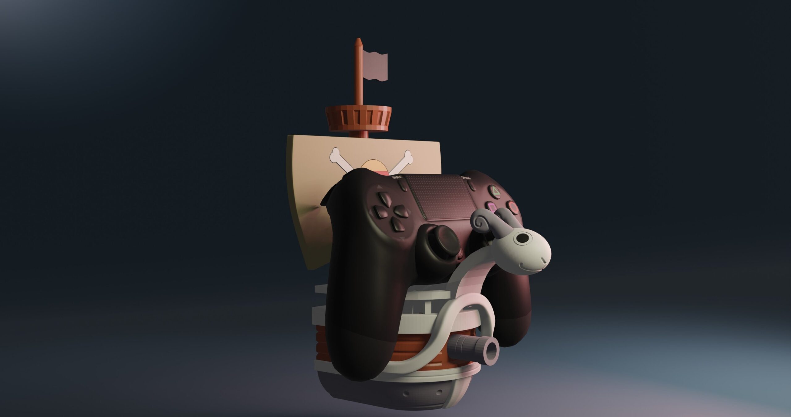 Luffy – Going Merry Controller Stand for Xbox & Playstation ...